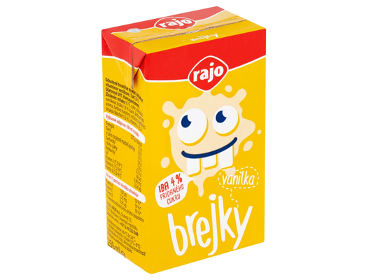 Rajo Brejky Vanilkové mlieko UHT | Košík.sk