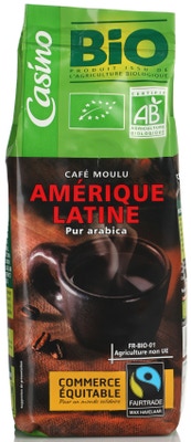Casino BIO 100 % Arabica Latinská Amerika, mletá káva | Košík.sk